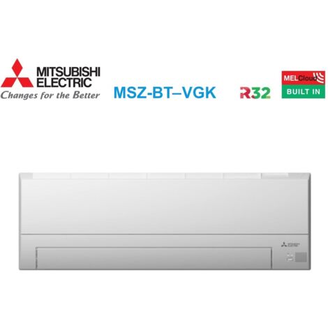 mitsubishi electric dual split inverter aire acondicionado serie msz-bt 12+12 con mxz-2f53vf r ...