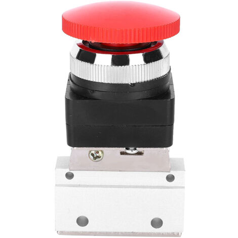 TONYSA 2 Position 3 Way G1/8 Pneumatic Mechanical Valve Push Button Switch MOV-03
