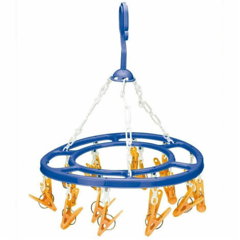 TrAdE Shop Traesio - Appendibiancheria Con Gancio 18 Pinze Mollette In ...