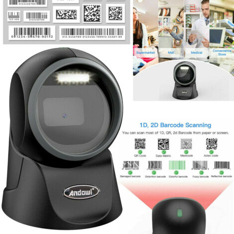 Andowl - Scanner Barcode Lettore Di Codici A Barre Qr Code 1d 2d Usb Da ...