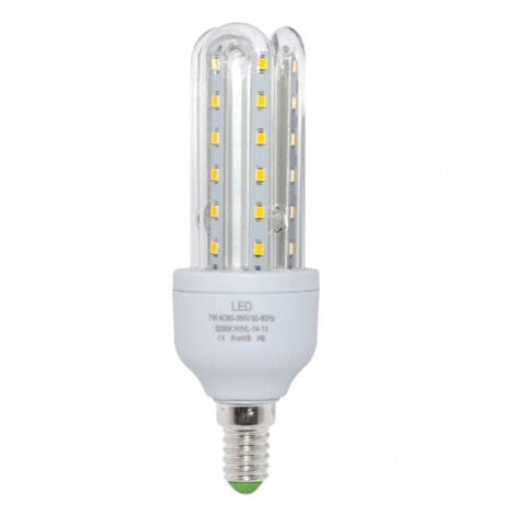 TrAdE Shop Traesio - Lampadina Led E14 7w 3u Jn08 Luce Tubolare Tubo Lineare Luce Naturale 4000k ...