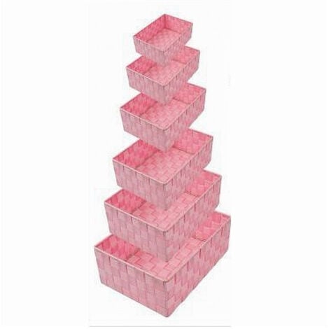 Cleafe - Set 6 Pz Scatola In Tessuto Organizer Armadio Scaffali Porta ...