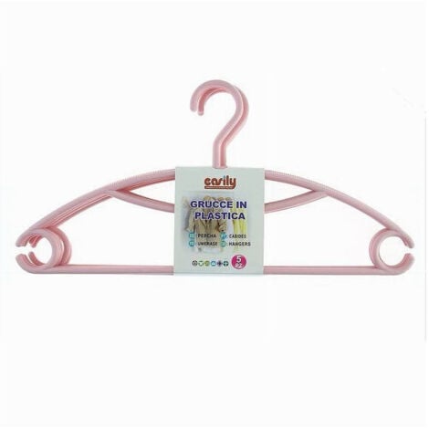 Cleafe - Set 5 Pz Grucce Stampelle Appendiabiti In Plastica Rosa ...