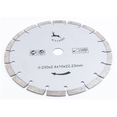 TrAdE Shop Traesio - Disco Diamantato Taglio Marmo Cemento Mattoni Pietra Sega Circolare ø230mm