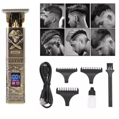 Andowl - Taglia Capelli Rasoio Elettrico Regola Barba 3 Pettini Ricaricabile Usb Q-tf51