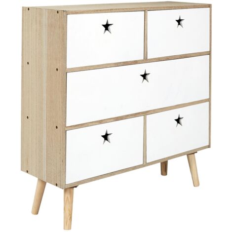 Commodo come una stella bianca Home Deco Kids