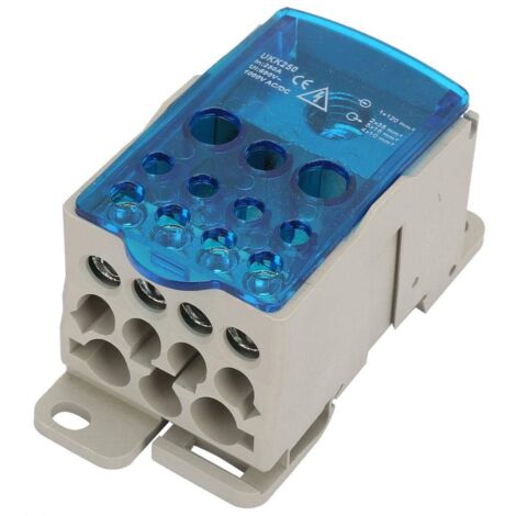 DIN Rail 250 A 1 in 1 Socket Terminal Blocks for Universal Power ...