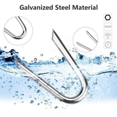 140pcs Galvanized Steel Spikes, Fence Spikes, Wire Mesh Spikes, 1.2x1 ...