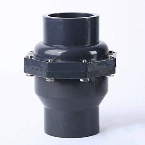 PVC check valve with double connection for metric pressure pipes (DN25 ...