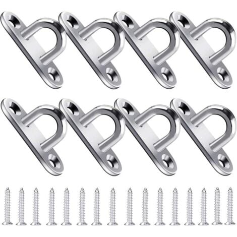 Eyelet pad, eyelet plate made of stainless steel, with 16 screws and ...