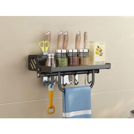 Kitchen Spice Rack, Wall Mounted Spice Rack for Bathroom or Kitchen ...