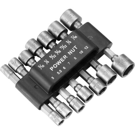 14-piece hex key adapter, screwdriver bit, bit socket set, hexagon ...