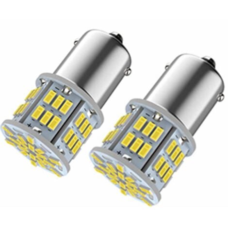 1156 Ba15s P21w LED Bulbs Super Bright White 6000K - for Car, Motorhome ...