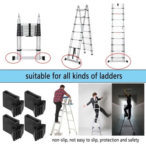 Pack of 4, replacement for ladder feet, rubber ladder feet, ladder ...