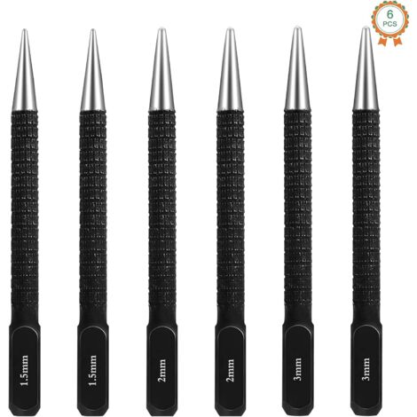 Punches, 6 Pack Heavy Duty Carbon Steel Automatic Punch Loaded Punch ...