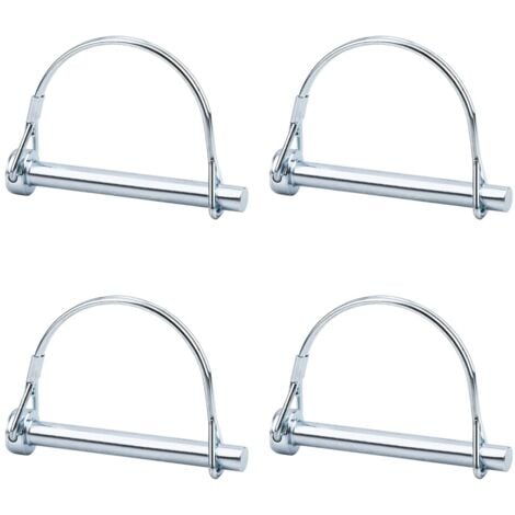 4pcs Safety Locking Pin, 5/16 Inch PTO Lock with Round Retaining Wire ...
