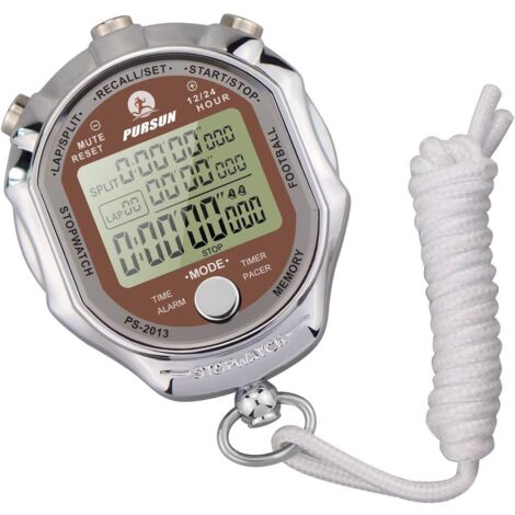 Stopwatch, 100pcs Memories, Outdoor Chronograph, Waterproof Electronic ...