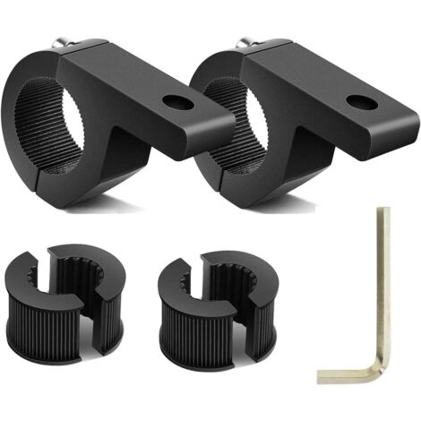 2pcs 19-30mm Roof Rack Mount LED Light Holder Roll Bar Clamps Hose ...