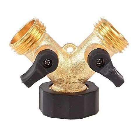 Kanana 2-way Y-distributor for inlet hoses, 3/4 inch for connecting 2 ...