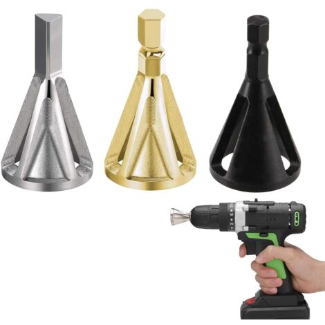 External Deburring Chamfering Tool, 3Pcs Deburring for Drill Bits ...