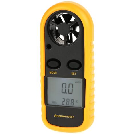 Pocket Digital Anemometer with LCD Display, Wind Speed Meter with ...