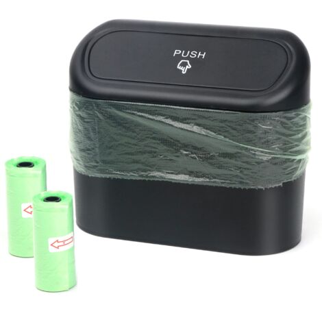 Car Trash Can with Lid - Waterproof Car Garbage Can - Portable Hanging ...