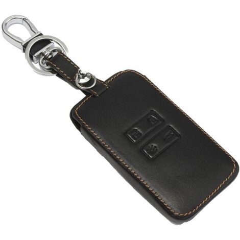 Leather Car Key Cover Key Fob for Renault Kadjar 4 Buttons Skin ...