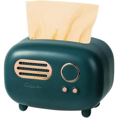 Rectangular Retro Tissue Box Radio Model Tissue Box Practical and ...