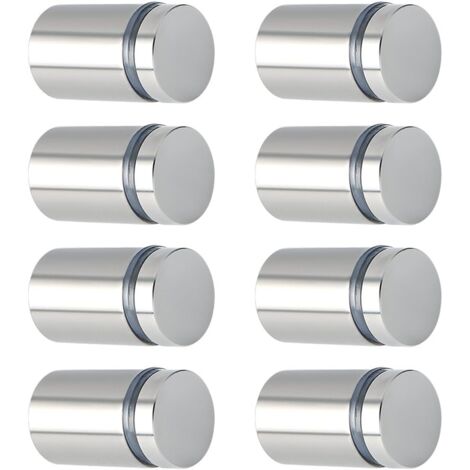 Pack of 8 advertising screws, stainless steel advertising glass spacers ...