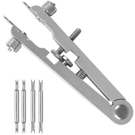 Pliers for removing and replacing standard spring bars from watch straps
