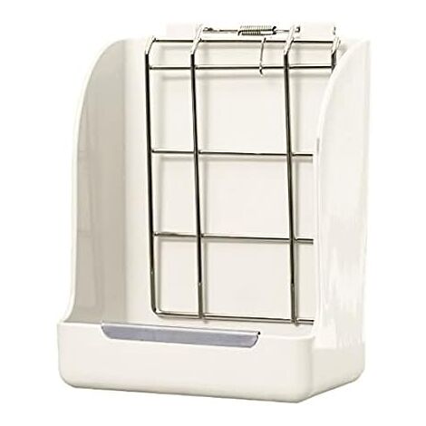 Rabbit hay feeding station, hay rack, rabbit bowl, white rabbit feeding ...