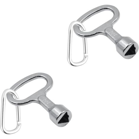 Triangle wrench, triangle key, 2-piece metal triangle wrench, gas meter ...