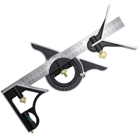 High-precision aluminum multi-angle ruler – 12 adjustable positions ...