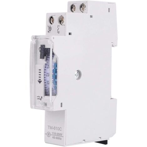 Rail Timer Switch, Intelligent DIN Rail Time Control Switch TM610C Time ...