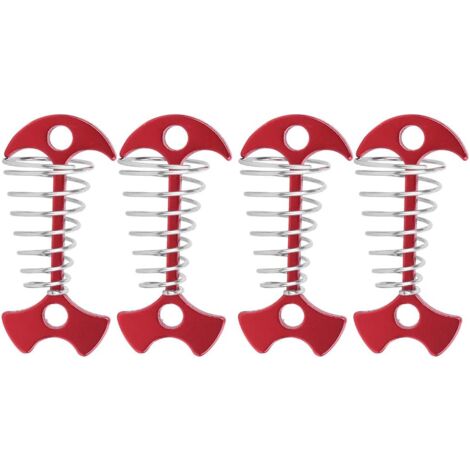 Rope Loop Hooks, Ground Anchors, Tent Pegs for Camping, 4 Pack