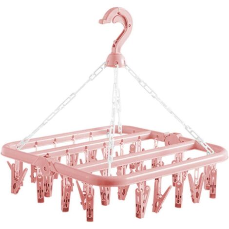 Sock drying rack, sock drying rack with 32 clothespins, indoor hanging ...