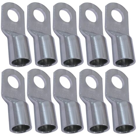 Set of 10 electrical connectors with tubular eyelet – eyelet – Ø 8 mm ...
