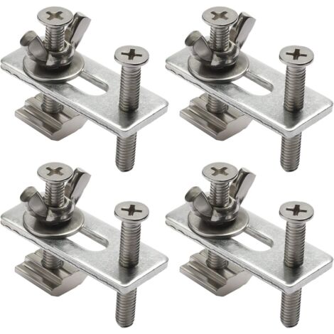 Set of 4 T-clamps for engraving machine rotary table attachment M6 ...