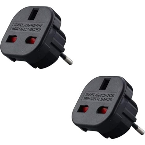 Set of 2 - English to French Plug Adapters - English to French Adapter ...
