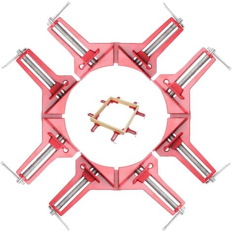 4pcs Right Angle 90 Degree Clamp Set, Adjustable Corner Clamp Set for ...