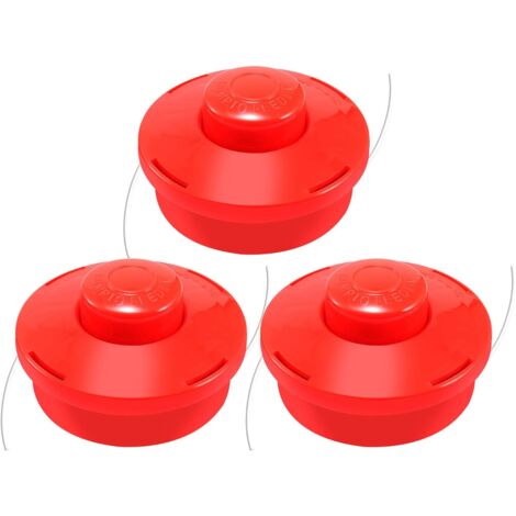 3X Universal Nylon Wire Brush Cutter Head (3X Red)