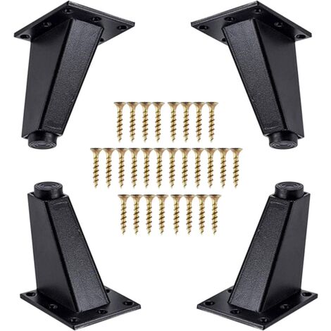 4pcs Furniture Legs, Slanted Aluminum Metal Furniture Legs, Sofa Legs ...