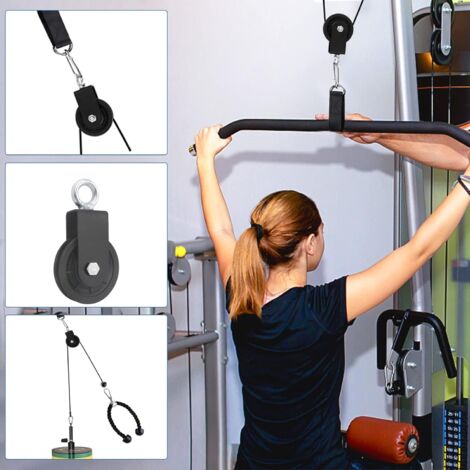 Piece 90 mm cable pulley, fitness pulley, DIY accessories, lifting ...