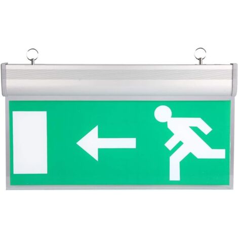 LED Emergency Exit Sign, Acrylic Safety Evacuation Light, High ...