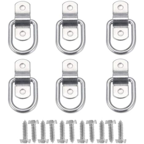 6 pieces D lashing ring load anchor ring trailer anchor forged lashing ...