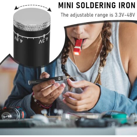 Rechargeable Soldering Iron, Fast Heating Soldering Pen, Cordless ...