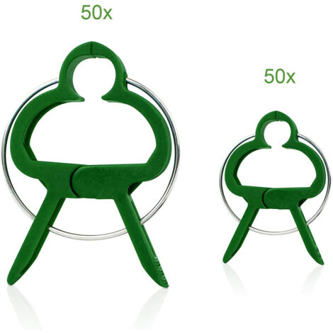 100 garden clips for tomatoes, roses, cucumbers and other climbing ...