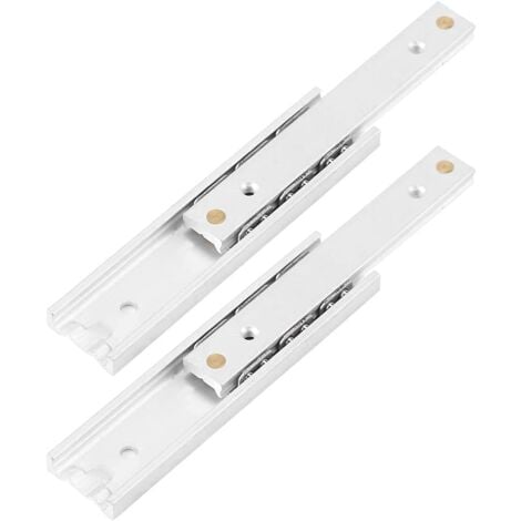 2pcs Aluminum Alloy Heavy Duty Rails Ball Bearing Drawer Slides ...