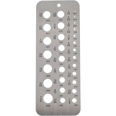 Stainless Steel Metric Drill Gauges 1-13mm Measuring Tool for Metric ...