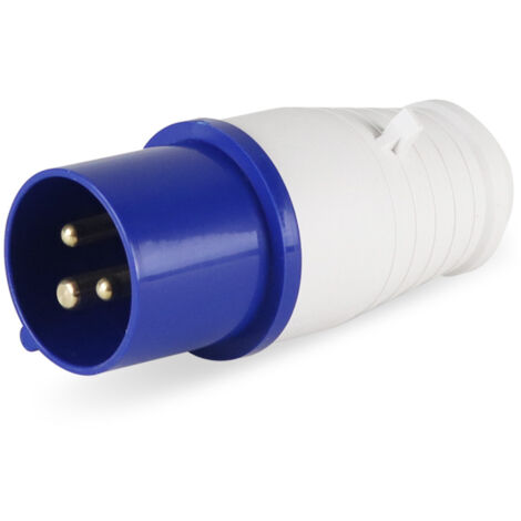 Industrial plug, IEC, 16A, 2P+E, 220V, IP44